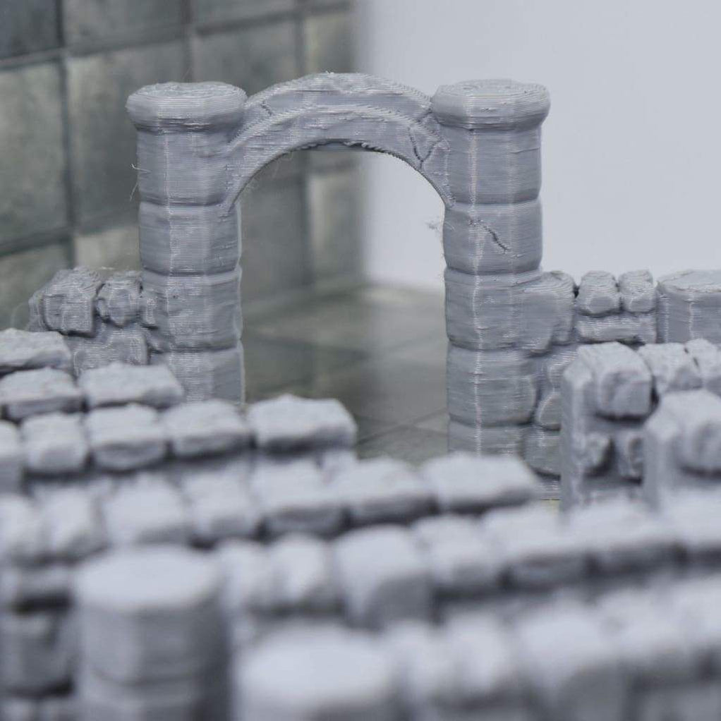 Tabletop Wargaming Terrain Brick Building DungeonSticks Modular dnd ...