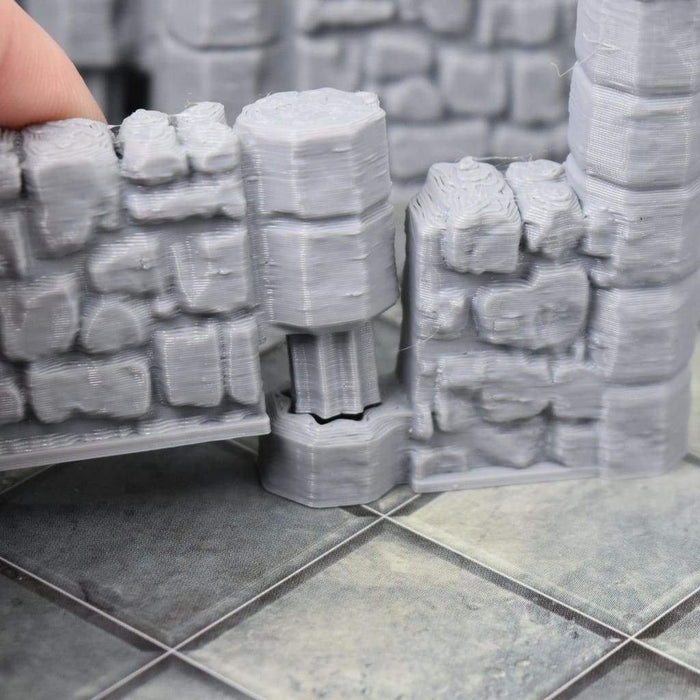 Tabletop Wargaming Terrain Brick Building DungeonSticks Modular dnd ...
