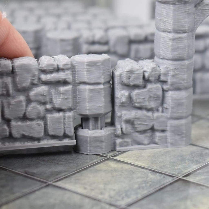 Tabletop Wargaming Terrain Brick Building DungeonSticks Modular dnd ...