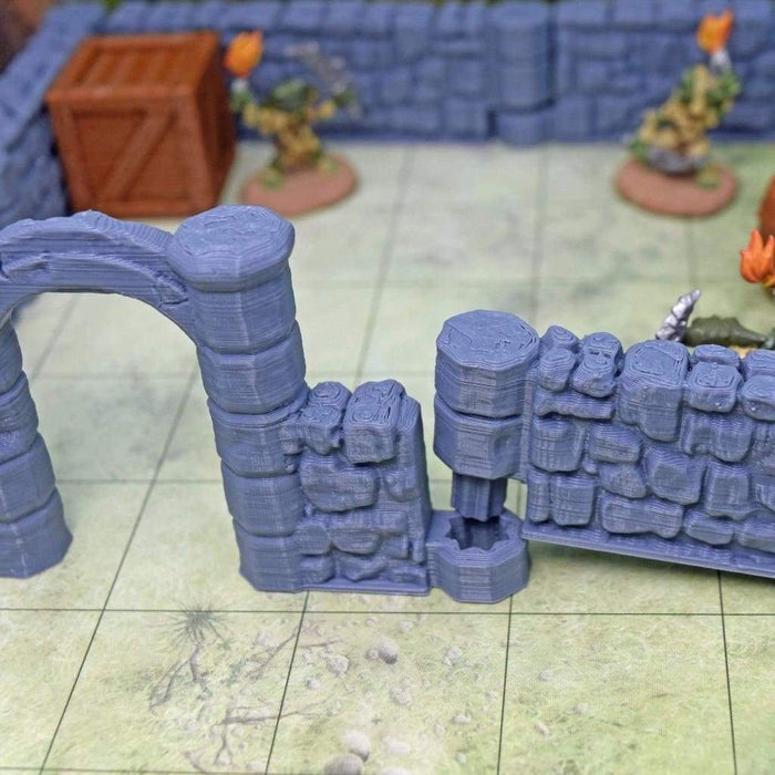 Tabletop Wargaming Terrain Brick Building DungeonSticks Modular dnd ...