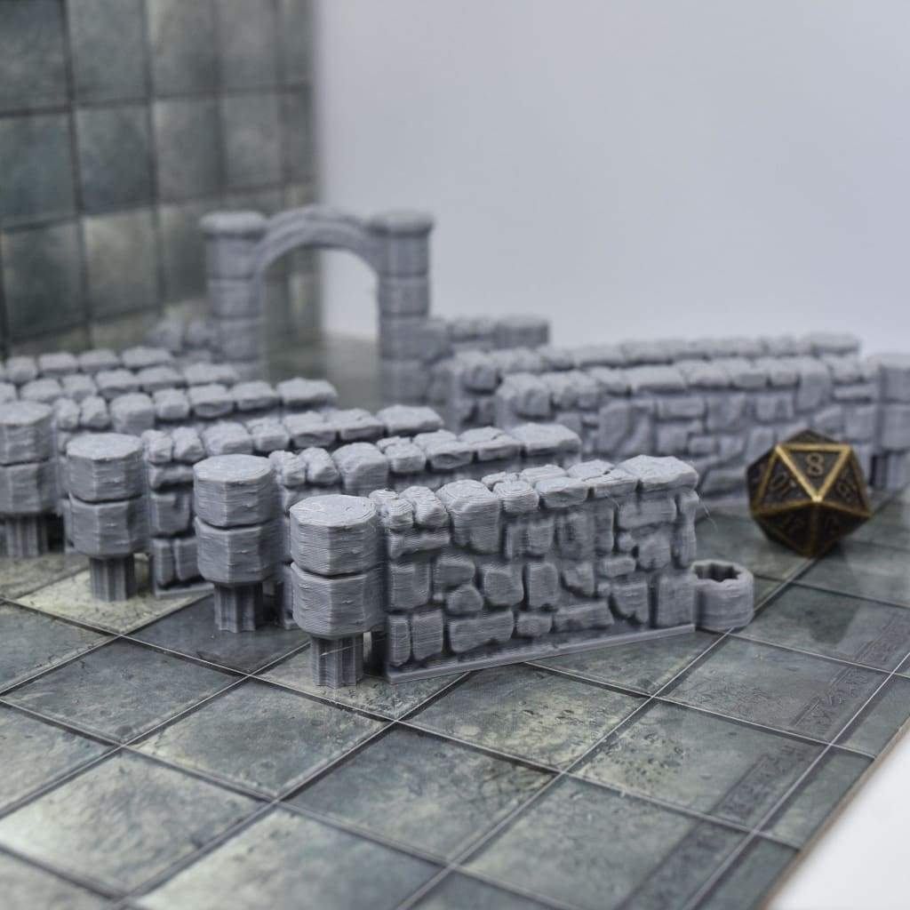 28mm Terrain Miniature Dungeon Sticks for Gridded Battle Mat ...