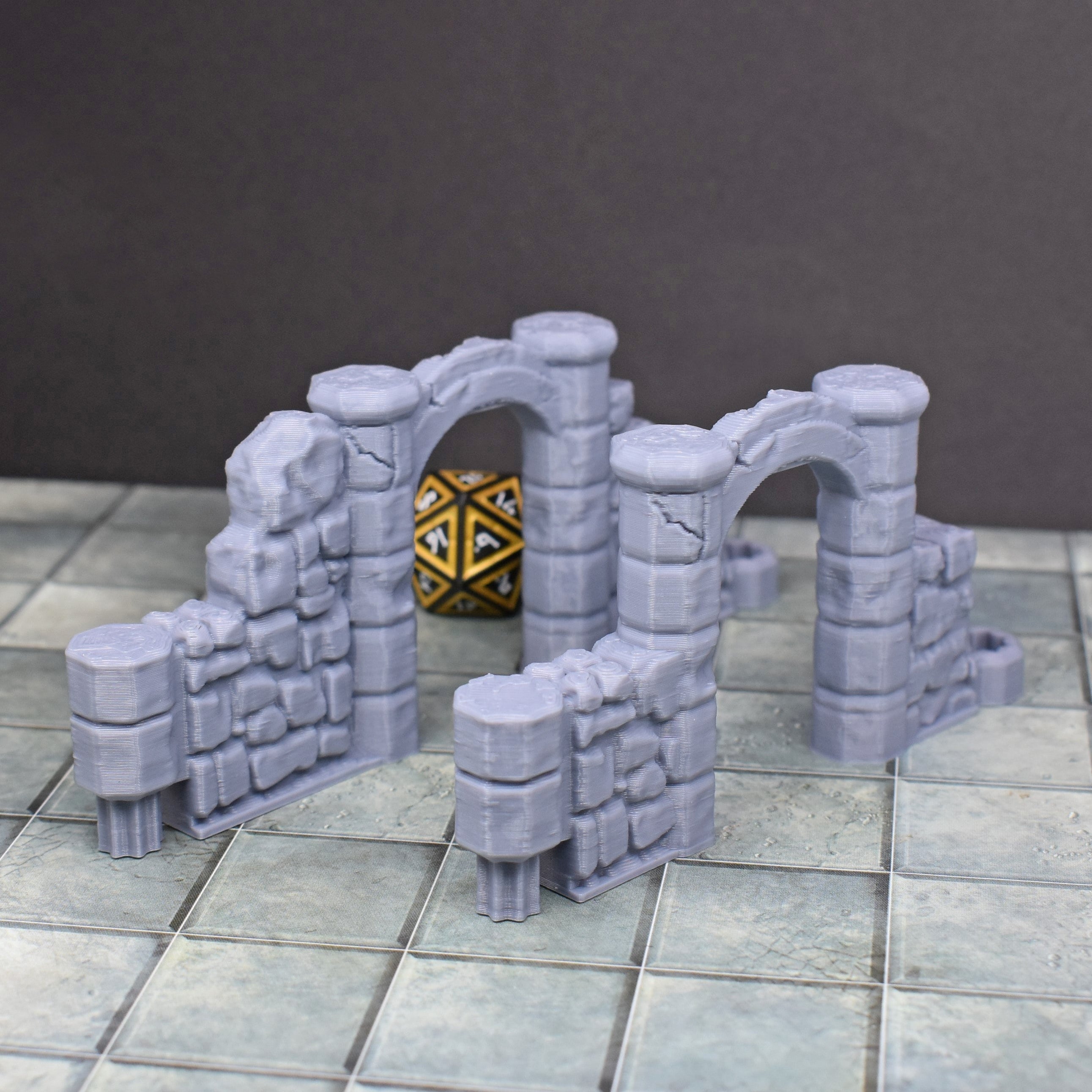 Tabletop Wargaming Terrain Brick Buildings DungeonSticks Addons modular ...