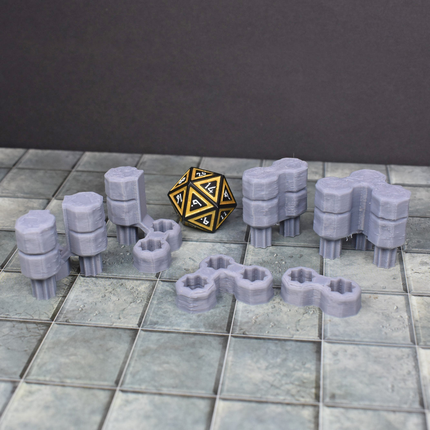 Tabletop Wargaming Terrain Brick Buildings DungeonSticks Addons modular ...
