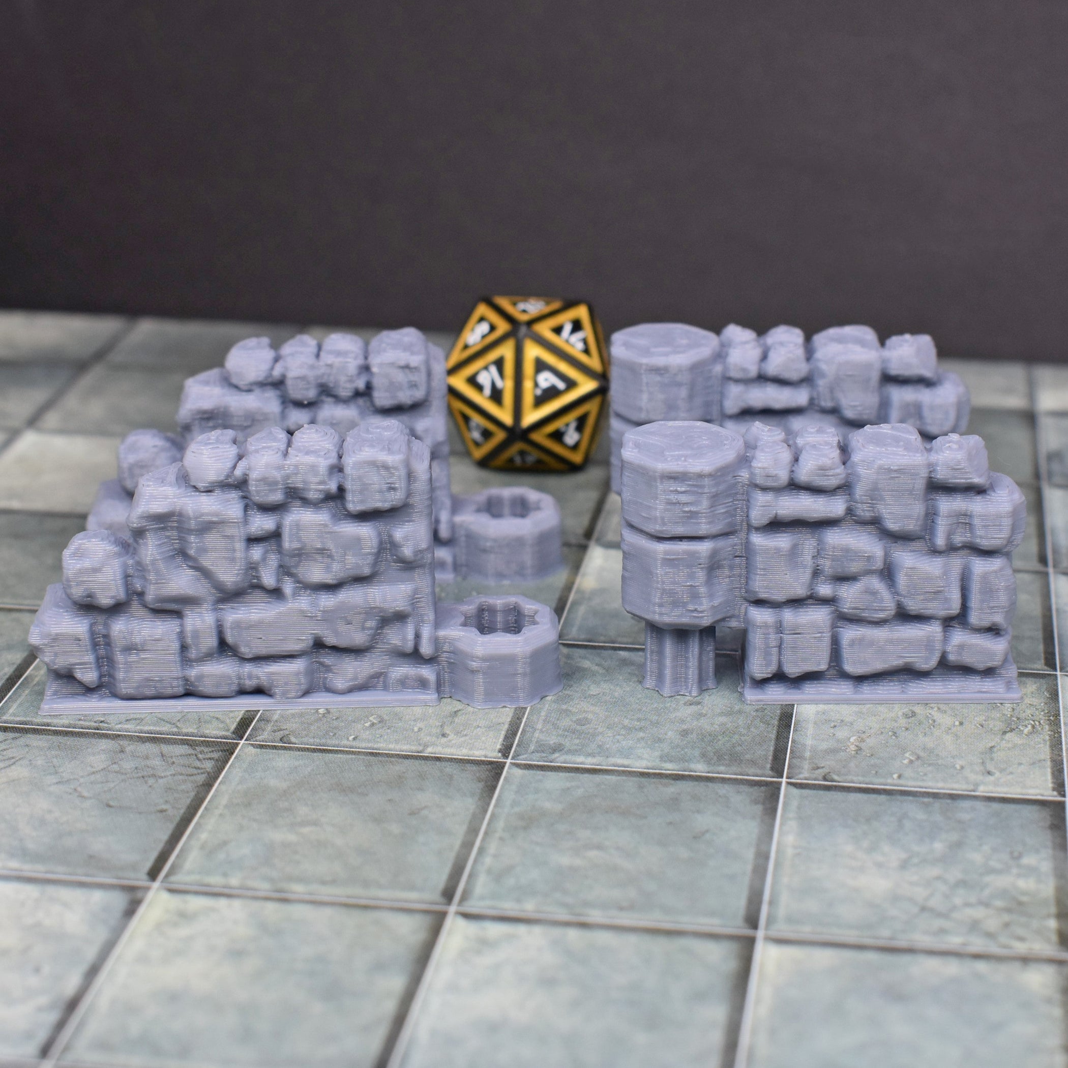 Tabletop Wargaming Terrain Brick Buildings DungeonSticks Addons modular ...
