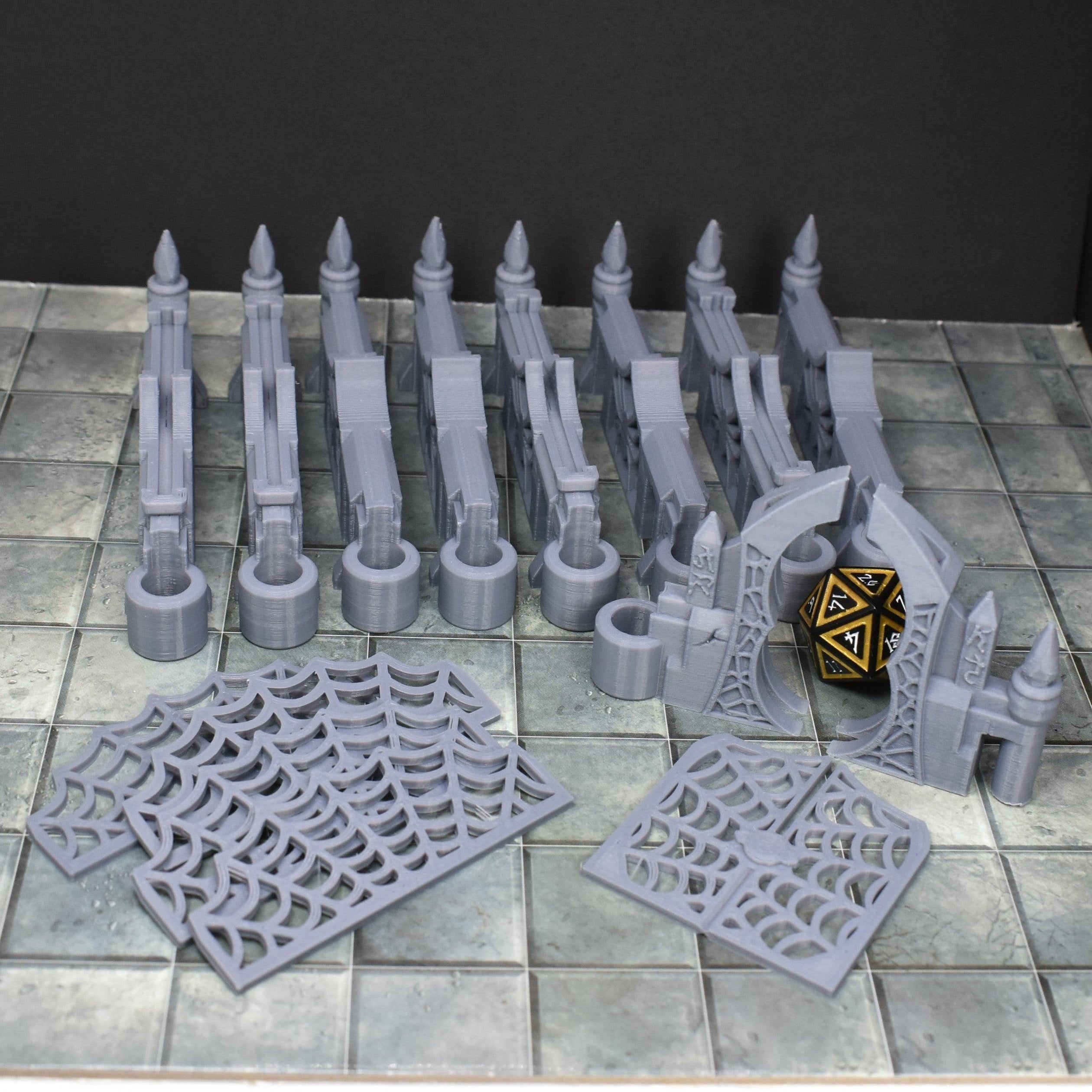 Tabletop Wargaming Terrain Drow DungeonSticks - Set Modular dnd ...