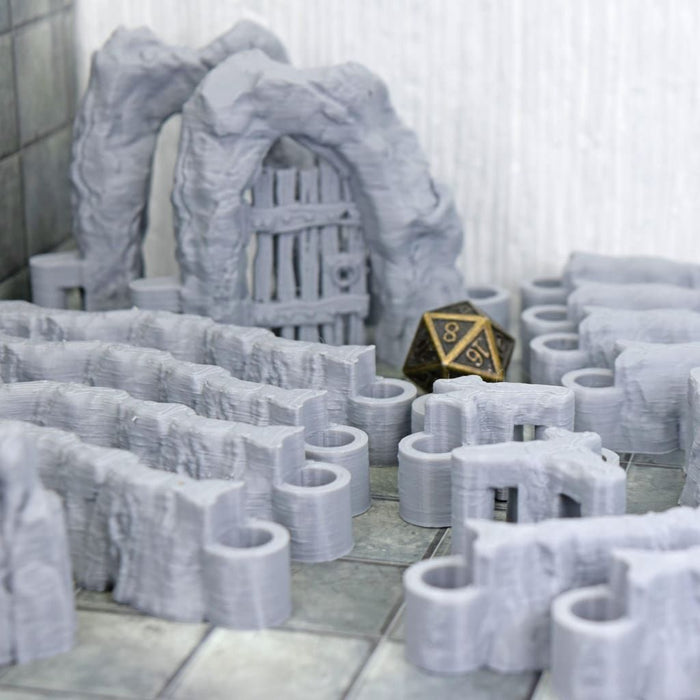 Tabletop Wargaming Terrain Dry Caverns DungeonSticks Modular dnd ...