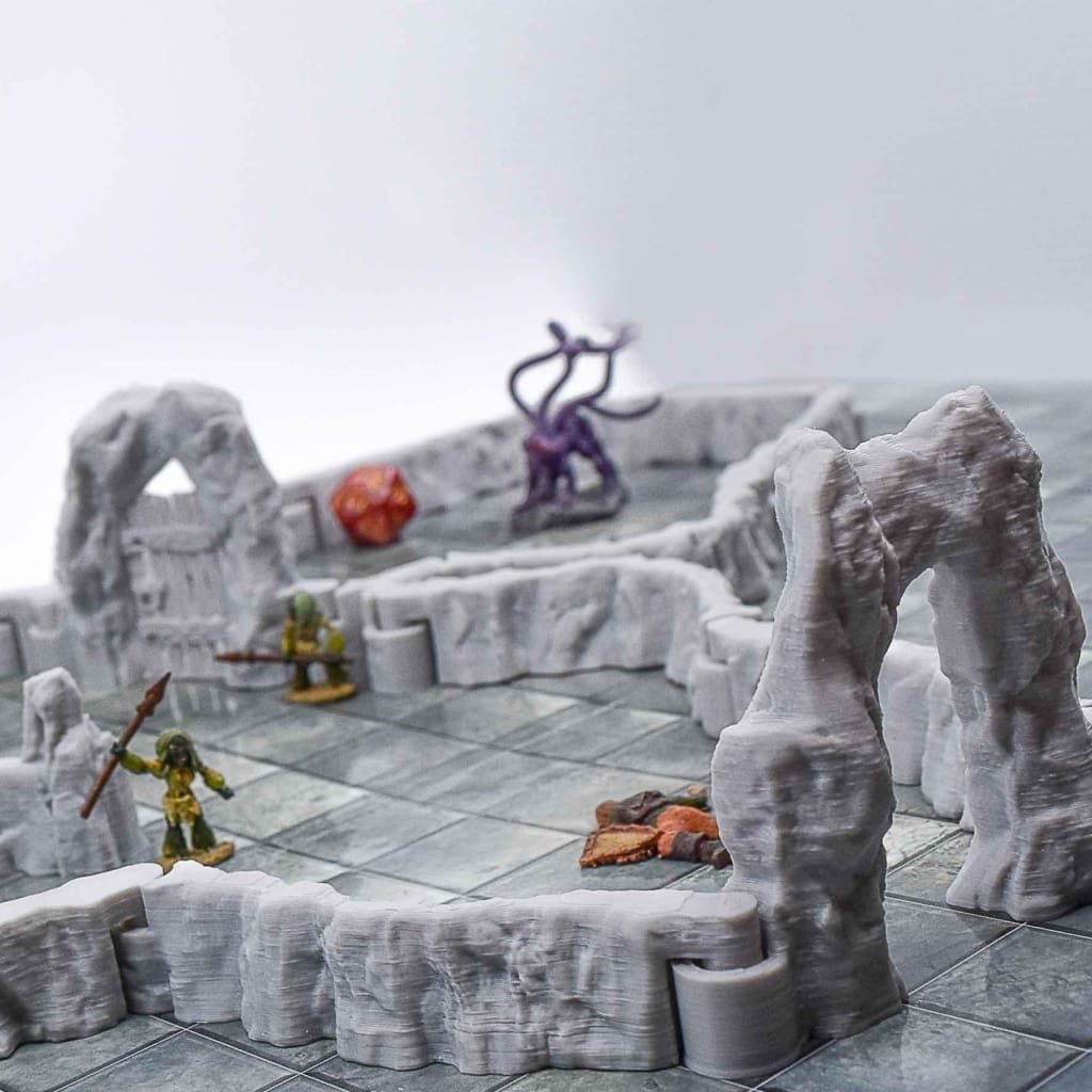 28mm Terrain Miniature Dungeon Sticks for Gridded Battle Mat ...