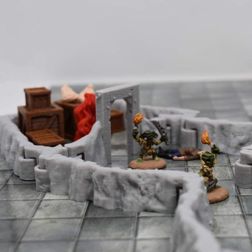 28mm Terrain Miniature Dungeon Sticks for Gridded Battle Mat ...