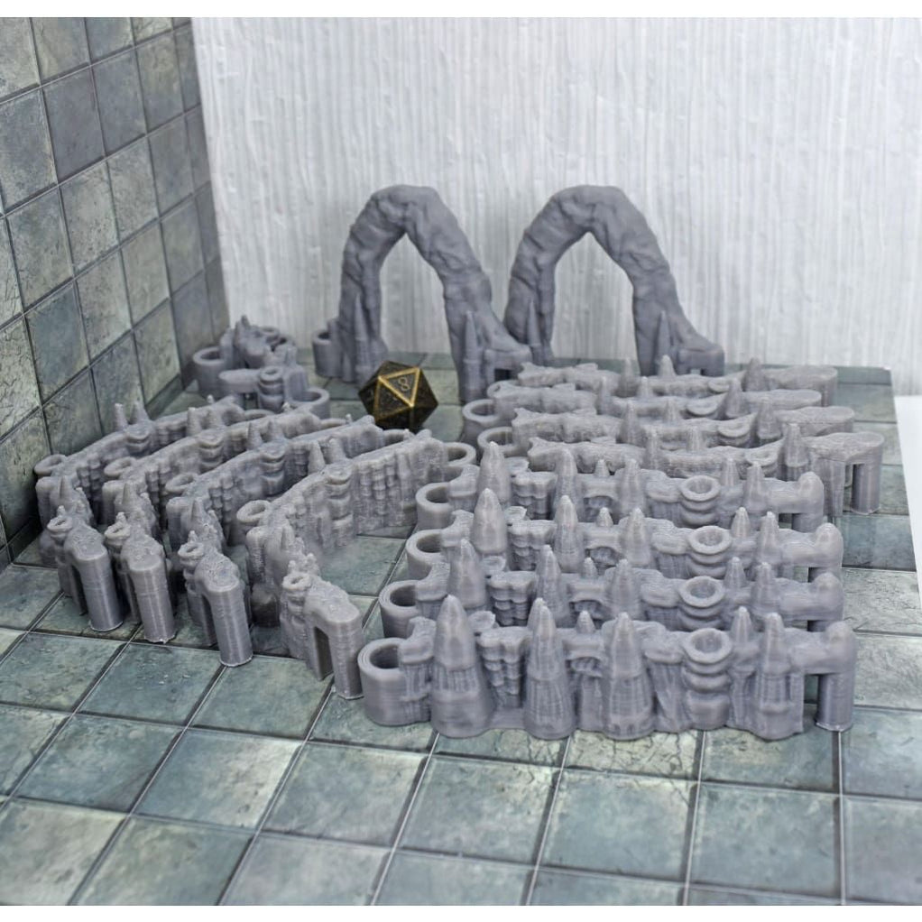 Tabletop Wargaming Terrain Wet Caverns DungeonSticks Modular dnd ...