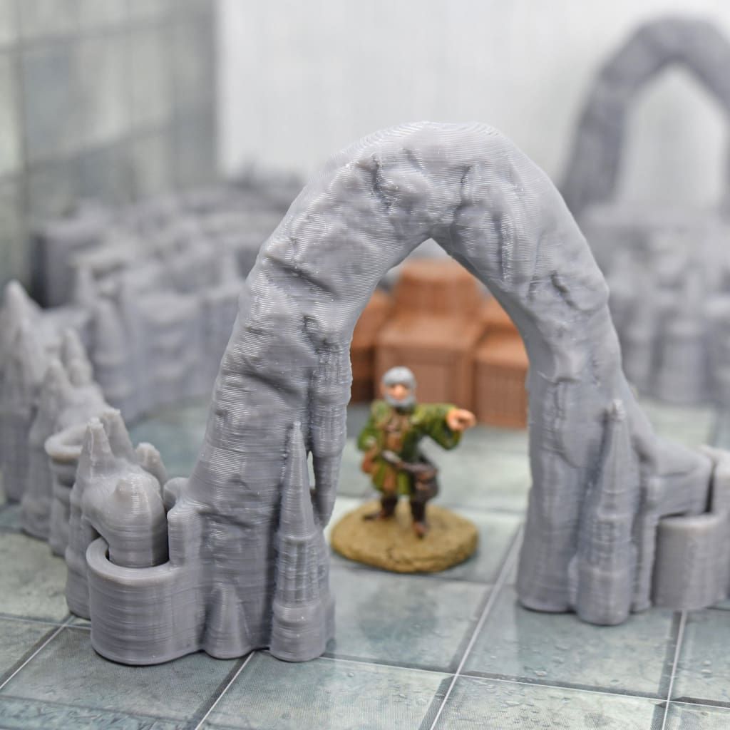 28mm Terrain Miniature Dungeon Sticks for Gridded Battle Mat ...