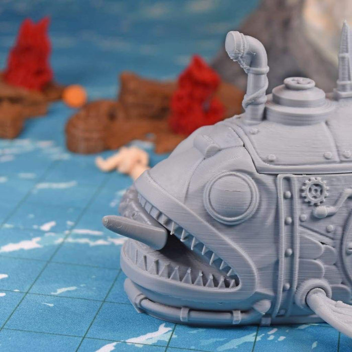 Tabletop wargaming terrain Gnomish Submarine for dnd accessories ...