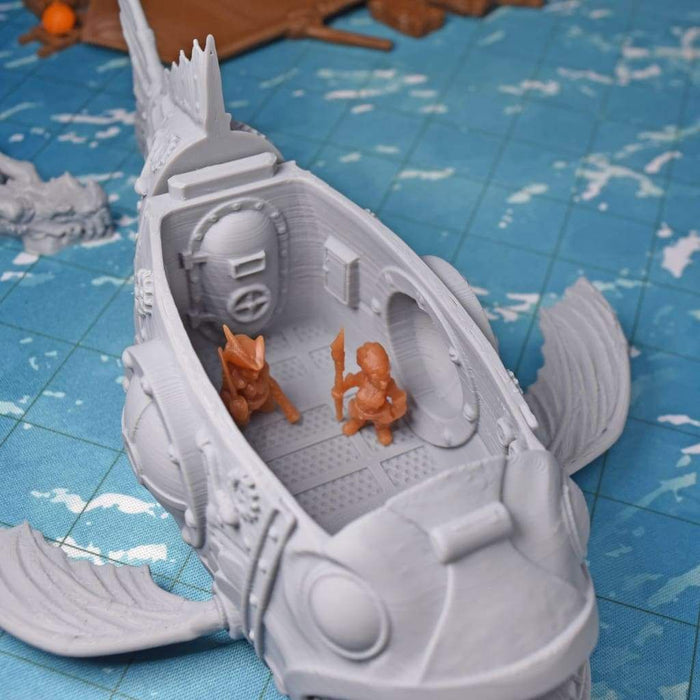 Tabletop wargaming terrain Gnomish Submarine for dnd accessories ...